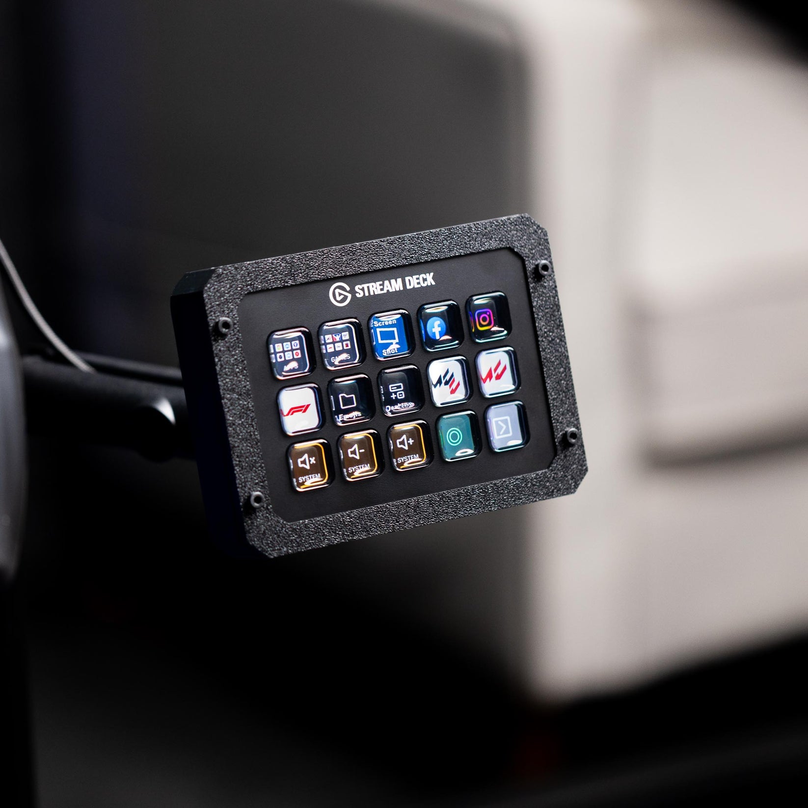 Stream Deck Enclosure With Adjustable Mount for Sim Racing / Flight Rig ...