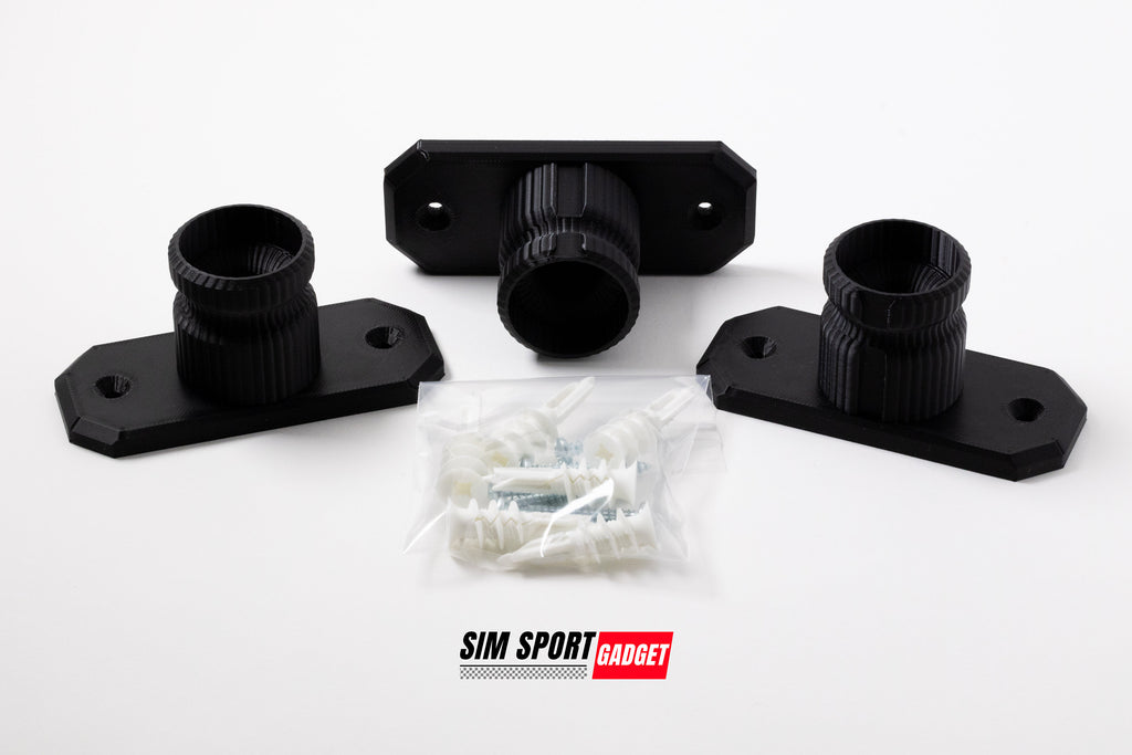 3-Pack Fanatec Wheel Wall Mounts For Sim Racing Rig - SimSportGadget